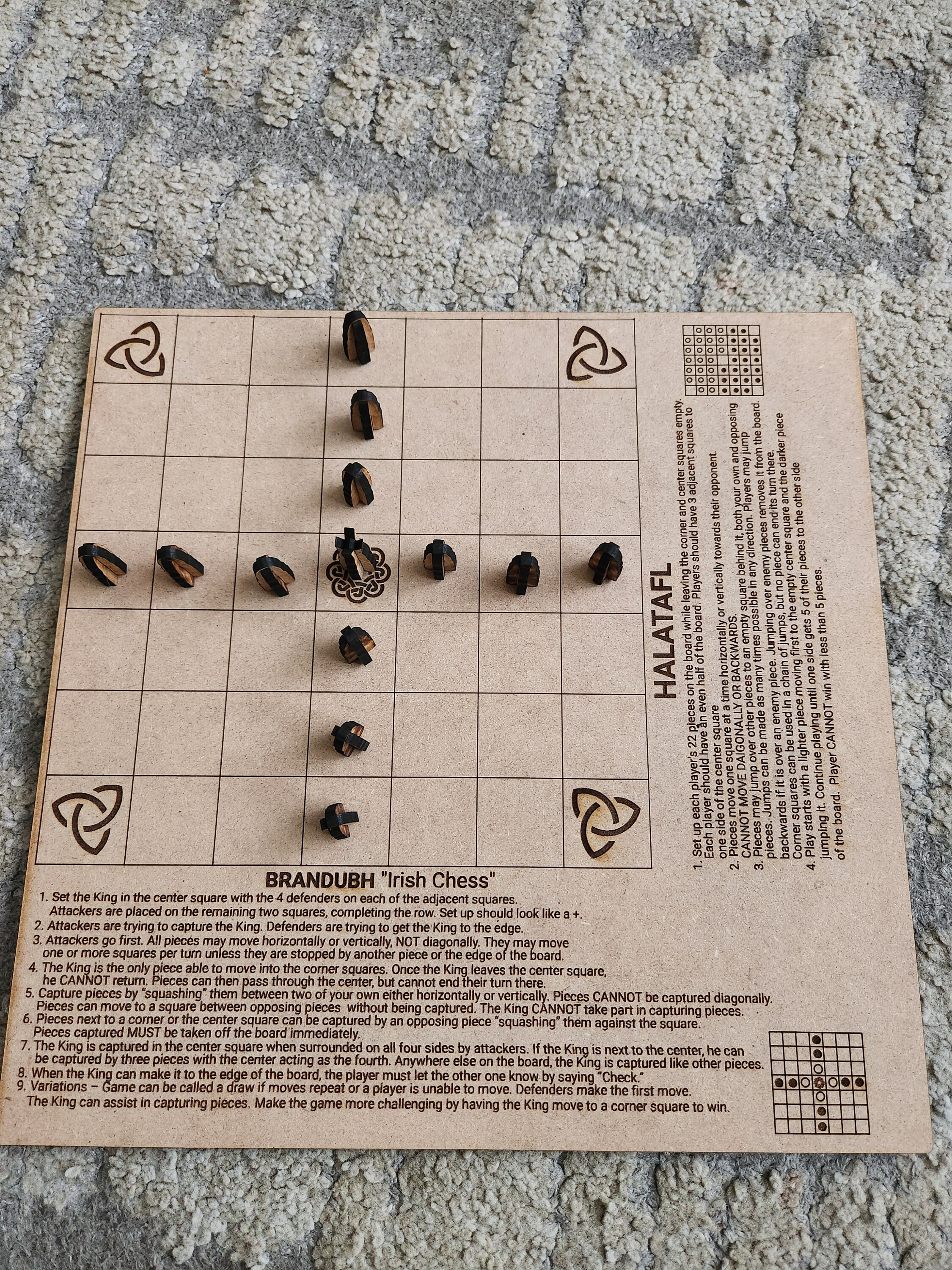 Irish Chess & Halatafl: Viking Medieval Board Games - Etsy