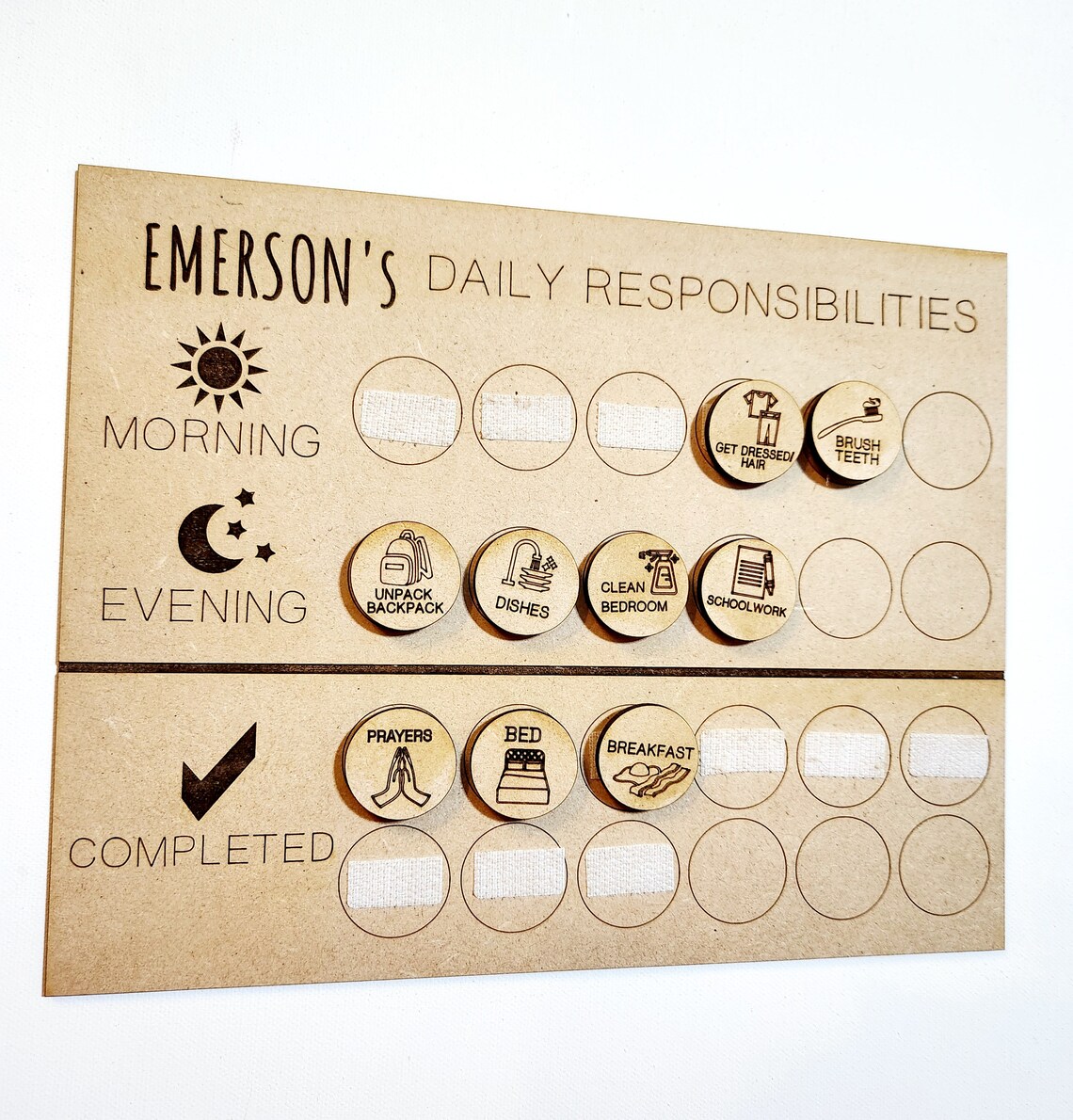 Daily Responsibilities Chart Chore Chart Daily - Etsy