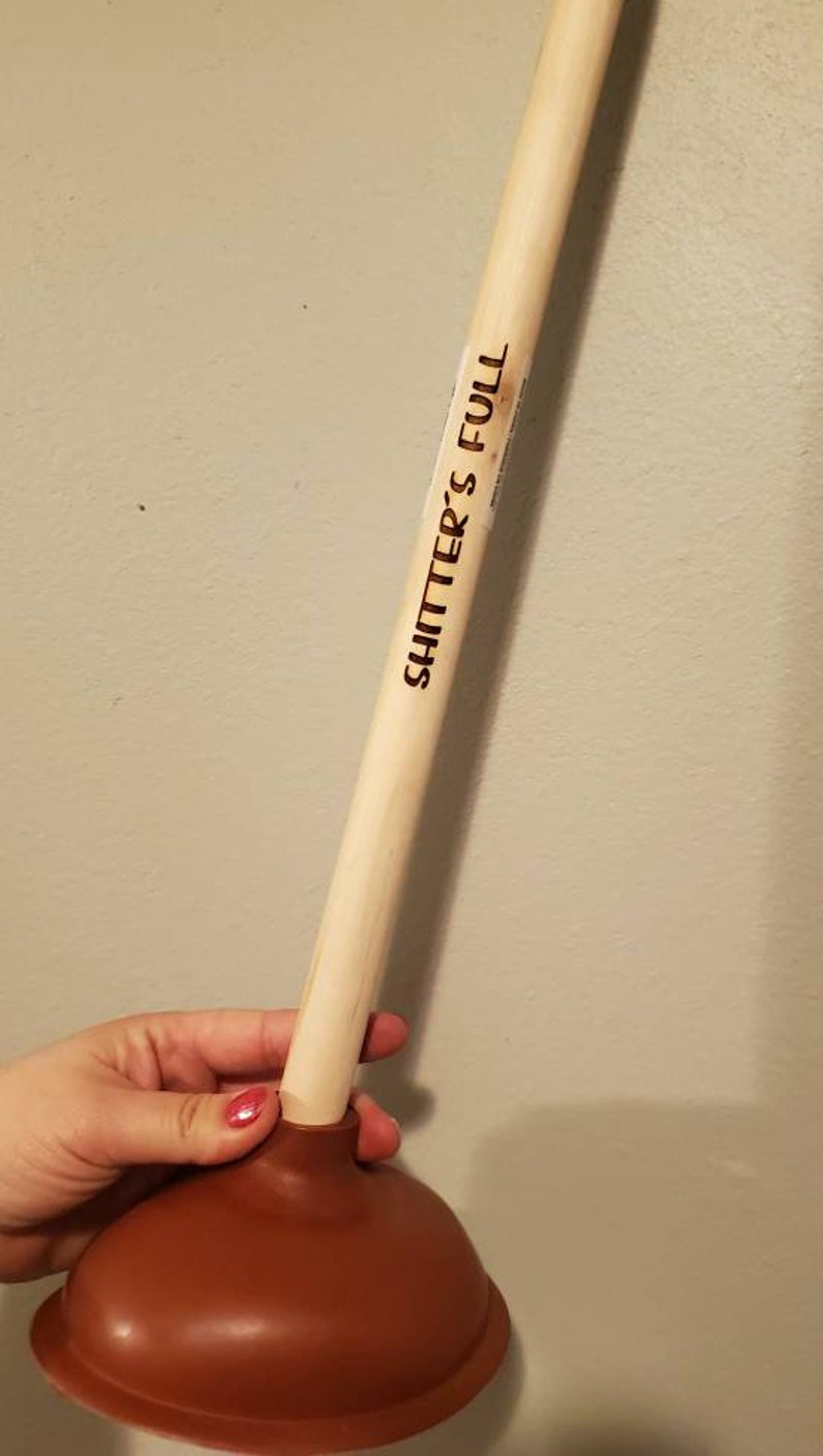 Custom Plunger / Bathroom Fun / Gag Gift / Wedding / Boss Gift / White ...