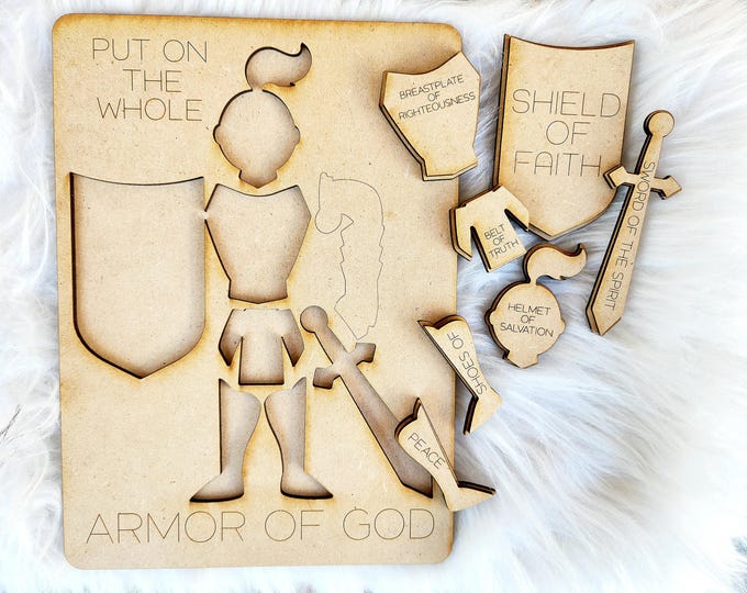 Full Armor of God, Ephesians 6, Christian Puzzle, Spiritual Puzzle ...