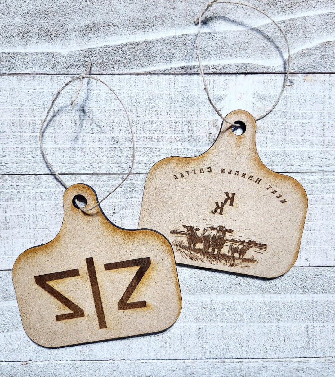 Custom Cow Tag Ornament or Magnet: Personalized Branding Gift - Etsy