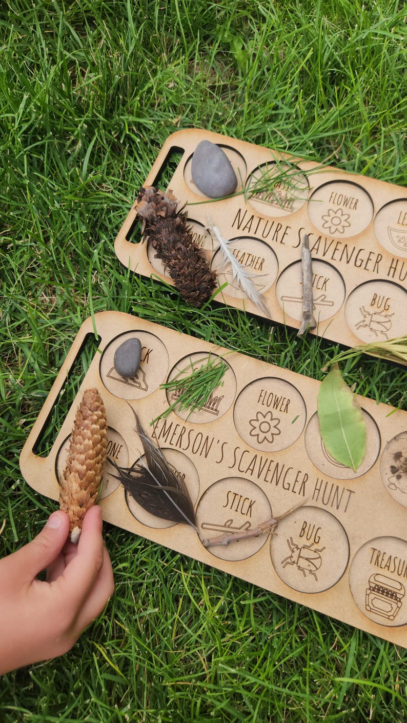 Scavenger Hunt / Bugs / Animal Tracks / Wooden Seek and Find/ Finder ...