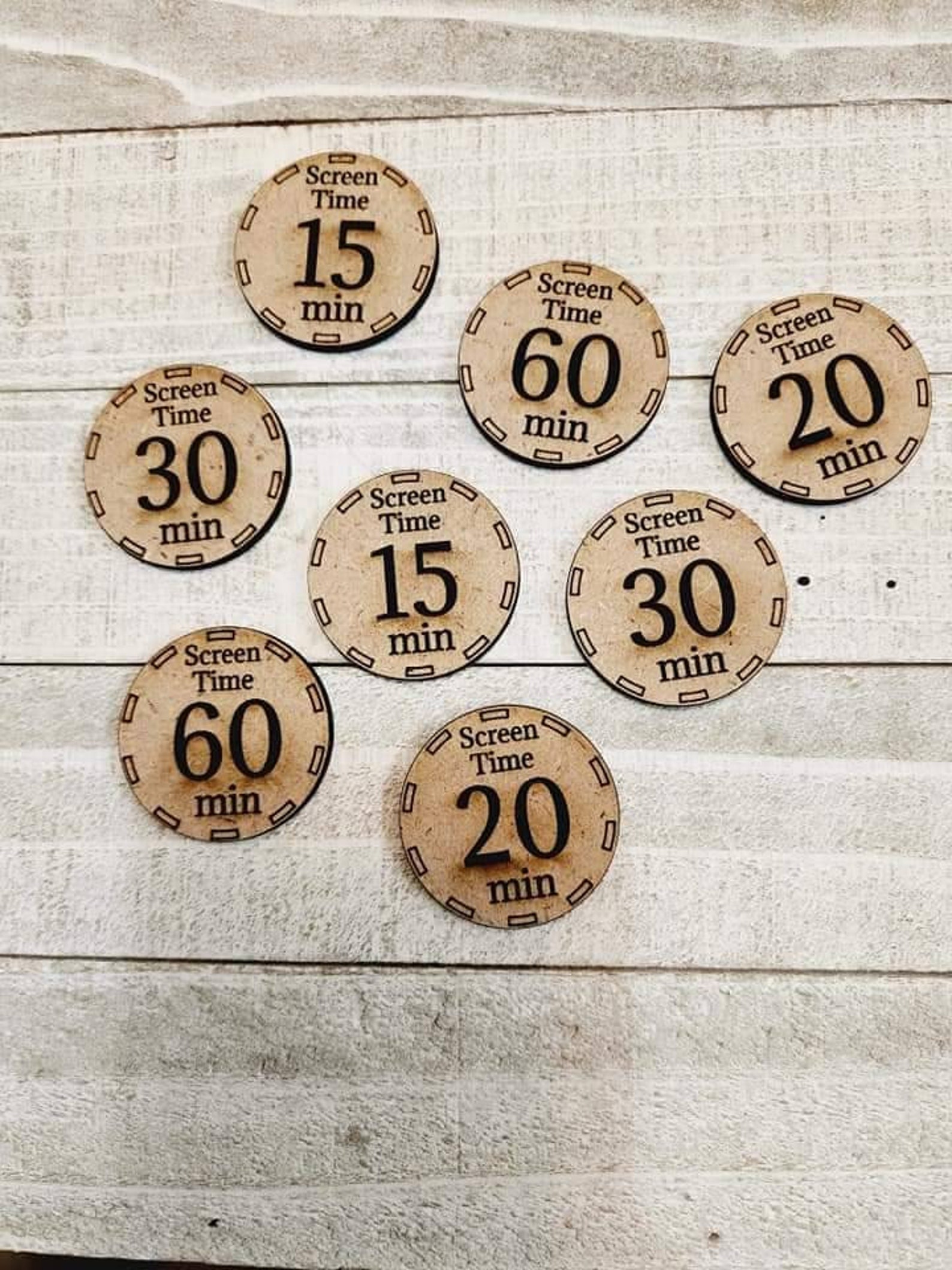 Custom Wooden Tokens 2 Inch Laser Engraved Customized - Etsy