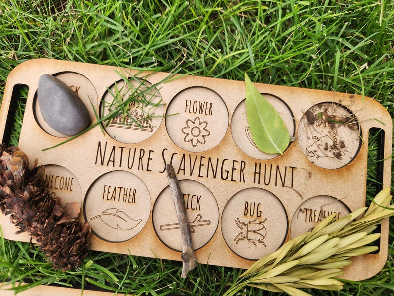 Scavenger Hunt / Bugs / Animal Tracks / Wooden Seek and Find/ Finder ...