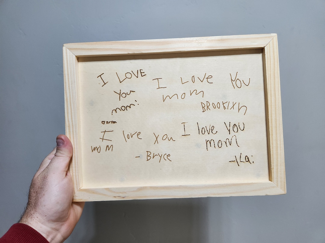 Engraved Handwriting |handwriting Gift | Custom Handwriting Sign ...