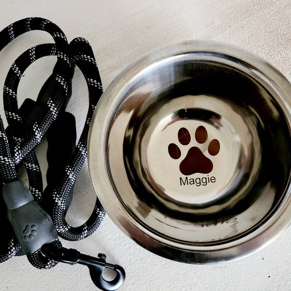 Dog Metal Bowls - Etsy