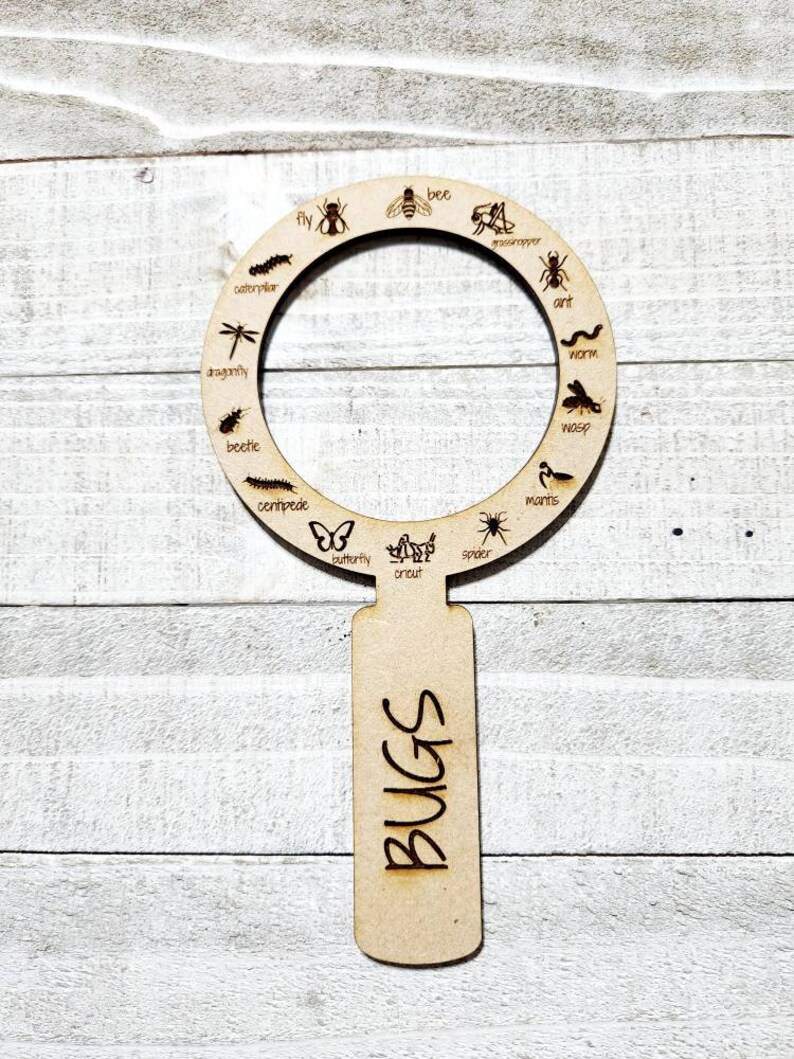 Wooden Scavenger Hunt Wand: Bugs, Animal Tracks, Kids Outdoor Activity ...