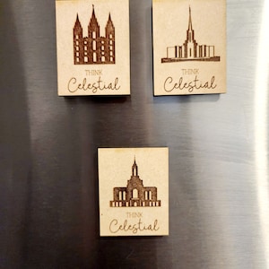 Customizable Temple Magnet: Laser Engraved LDS Gift - Etsy