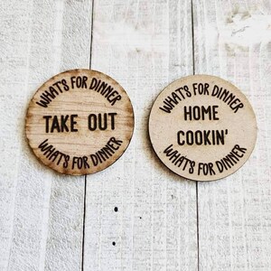 Custom Wooden Tokens, 2 Inch, Laser Engraved, Customized , Personalized ...