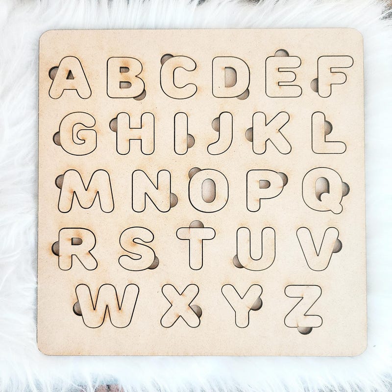 Wooden Abc Puzzle - Etsy