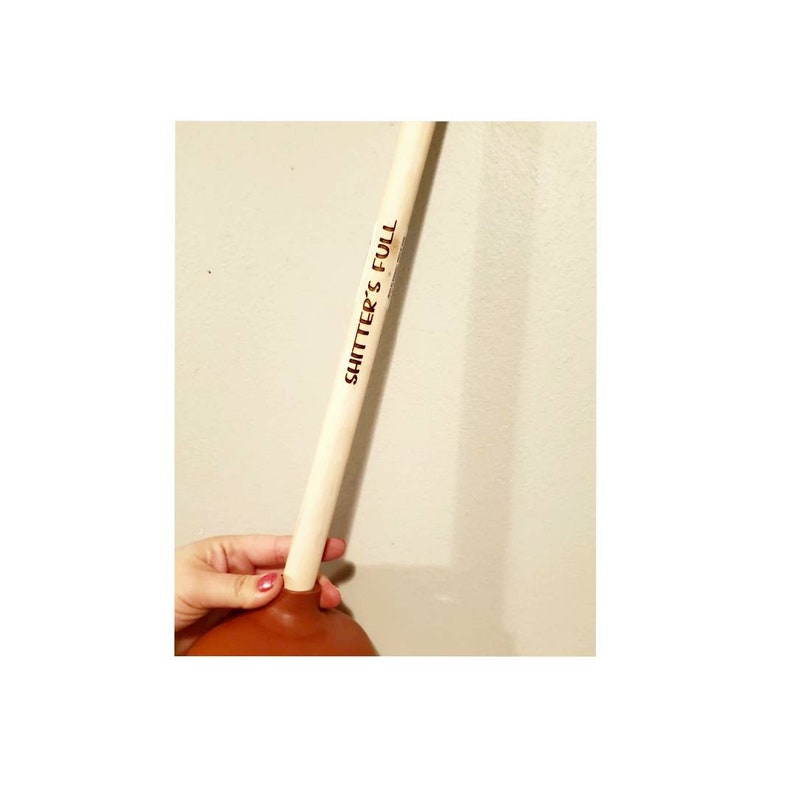 Custom Plunger / Bathroom Fun / Gag Gift / Wedding / Boss Gift / White ...