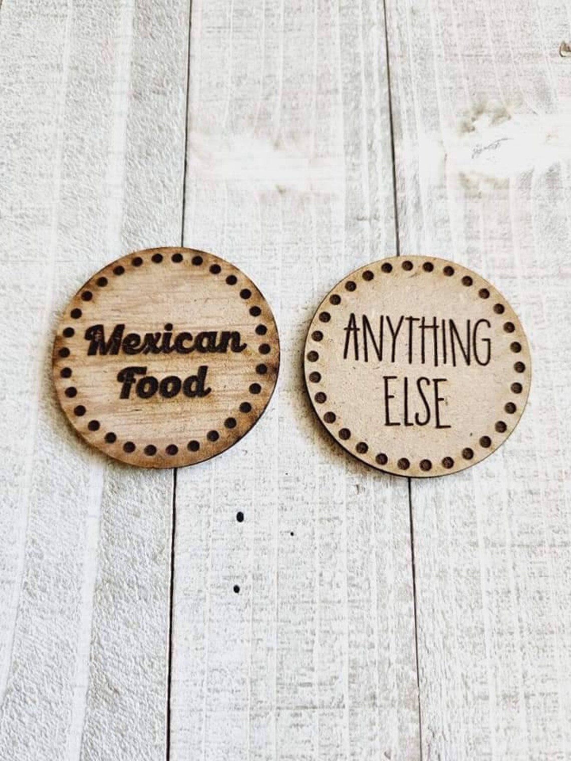Laser Engraved Wooden Tokens: Custom Party & Wedding Favors (2 Inch) - Etsy
