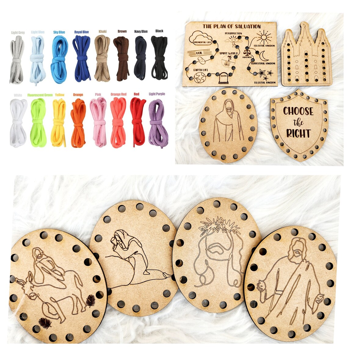 Gospel Lacing Cards Bundle: LDS Quiet Activity - Etsy