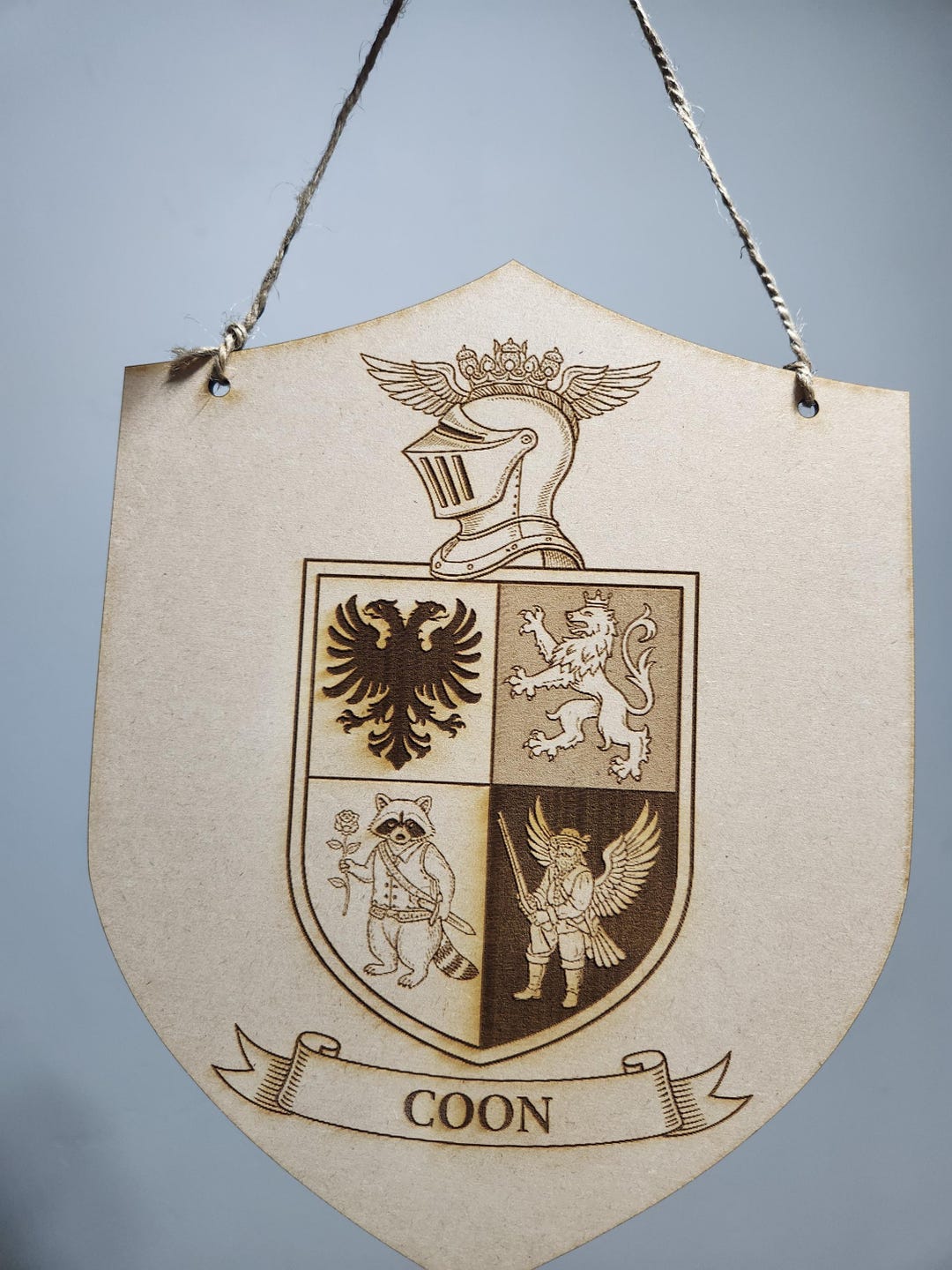 Custom Engraved Family Crest Sign: Detailed Heirloom Plaque - Etsy