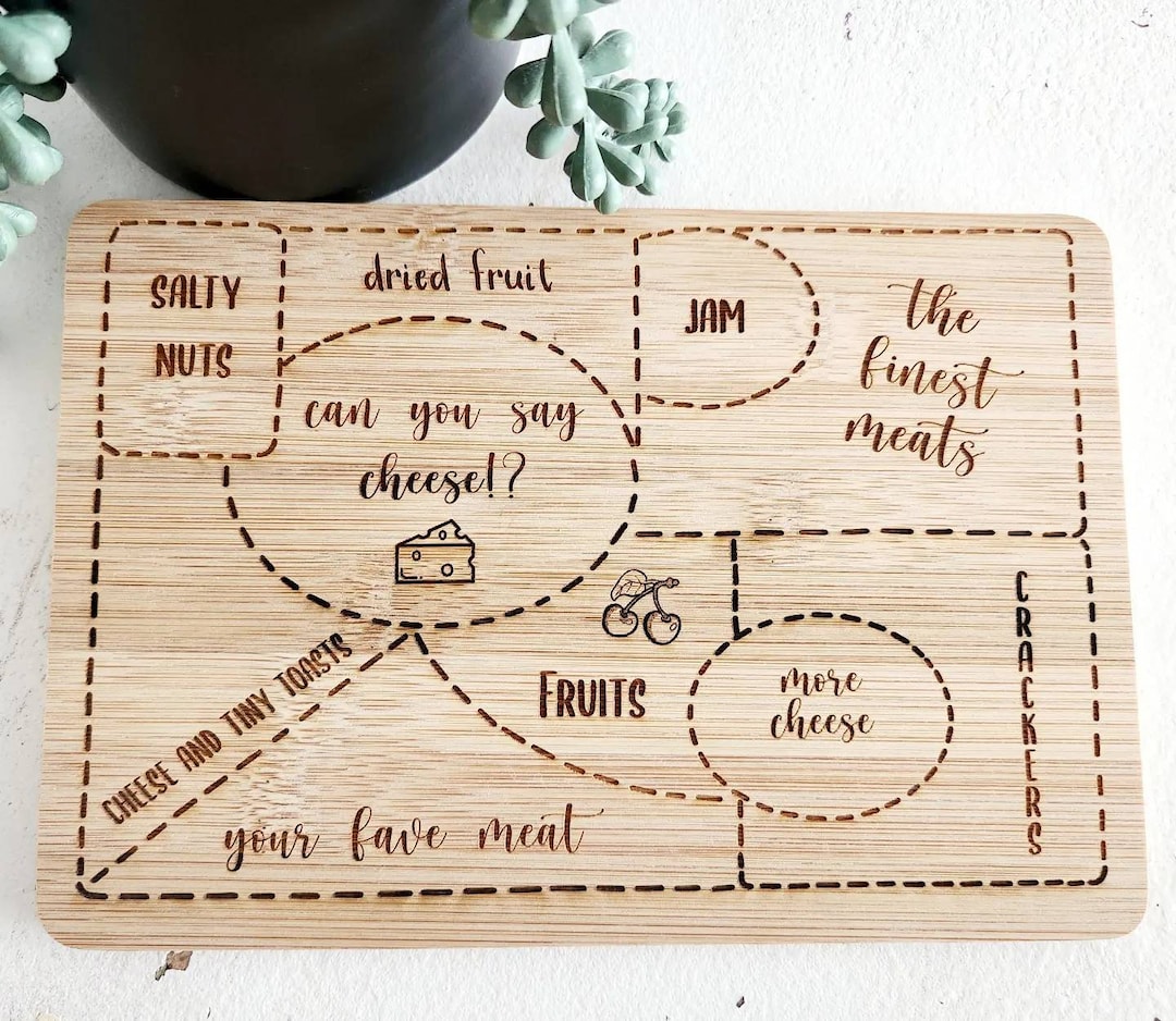 Charcuterie Board/ Charcuterie Layout Board/ Bamboo Cutting Board ...
