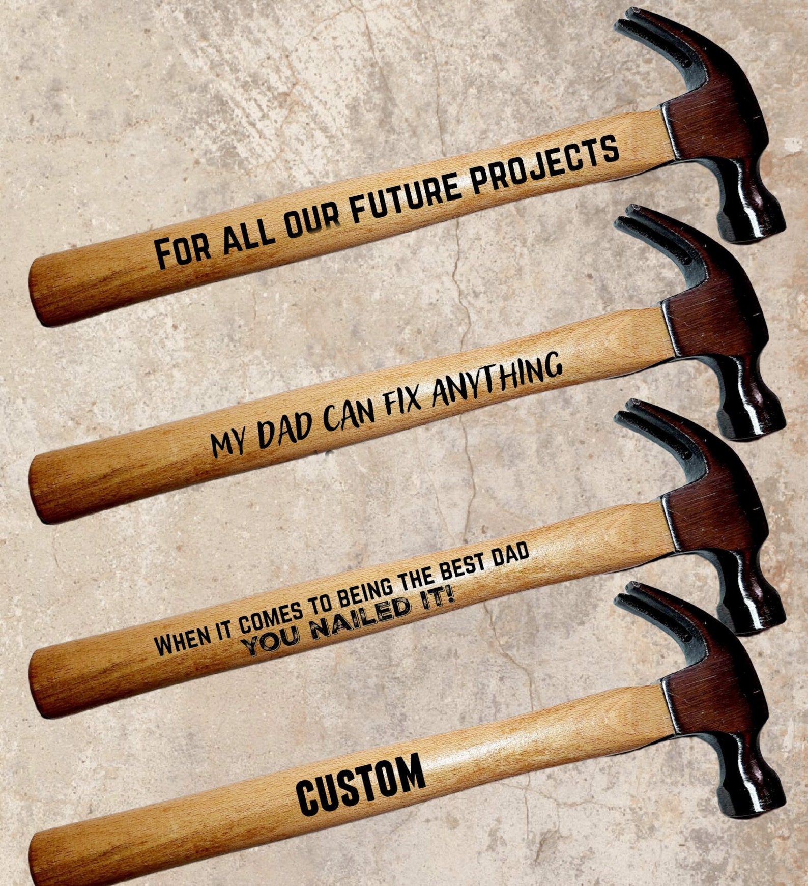 Personalized Custom Hammer/laser Engraved Hammer/father's - Etsy