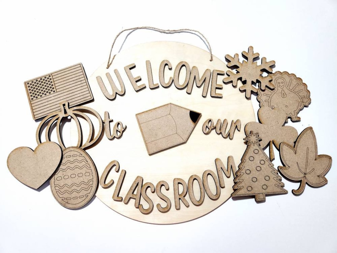 Interchangeable Welcome Sign | Welcome to My Classroom | DIY KIT ...