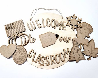 DIY Interchangeable Door Hanger - Etsy