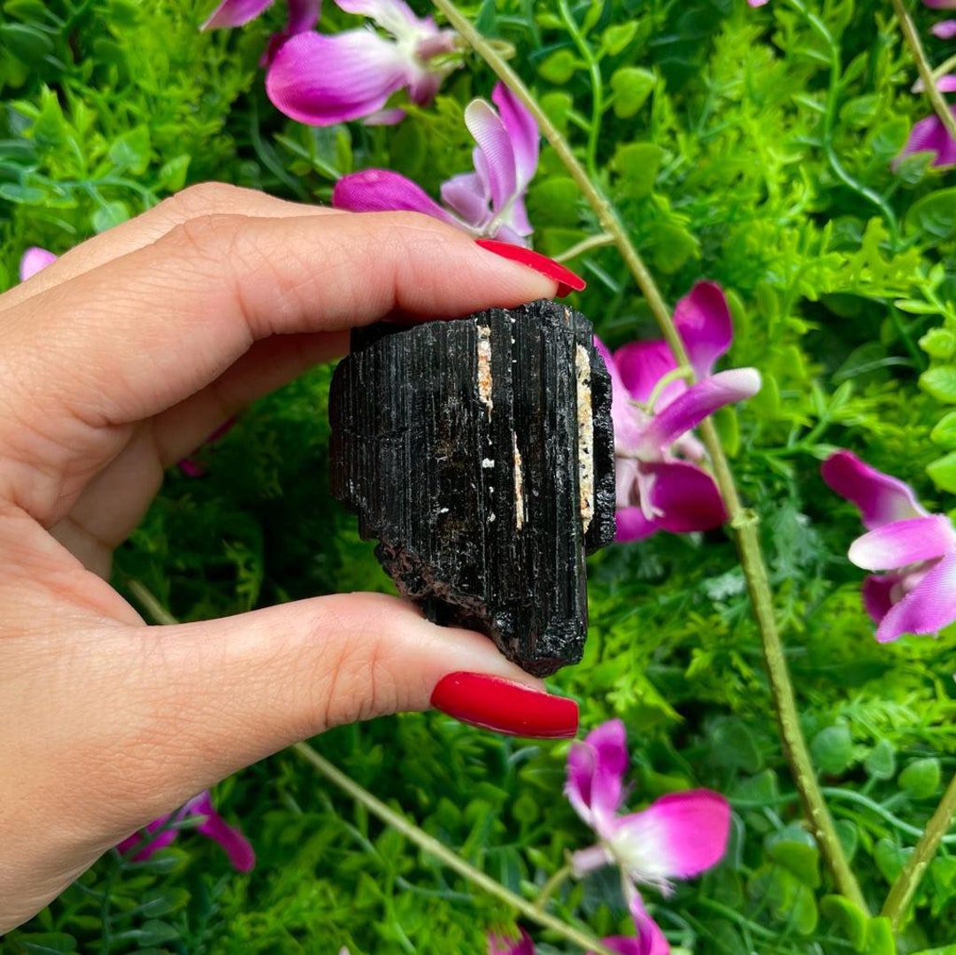 Large Black Tourmaline Protection Crystal Black Tourmaline - Etsy