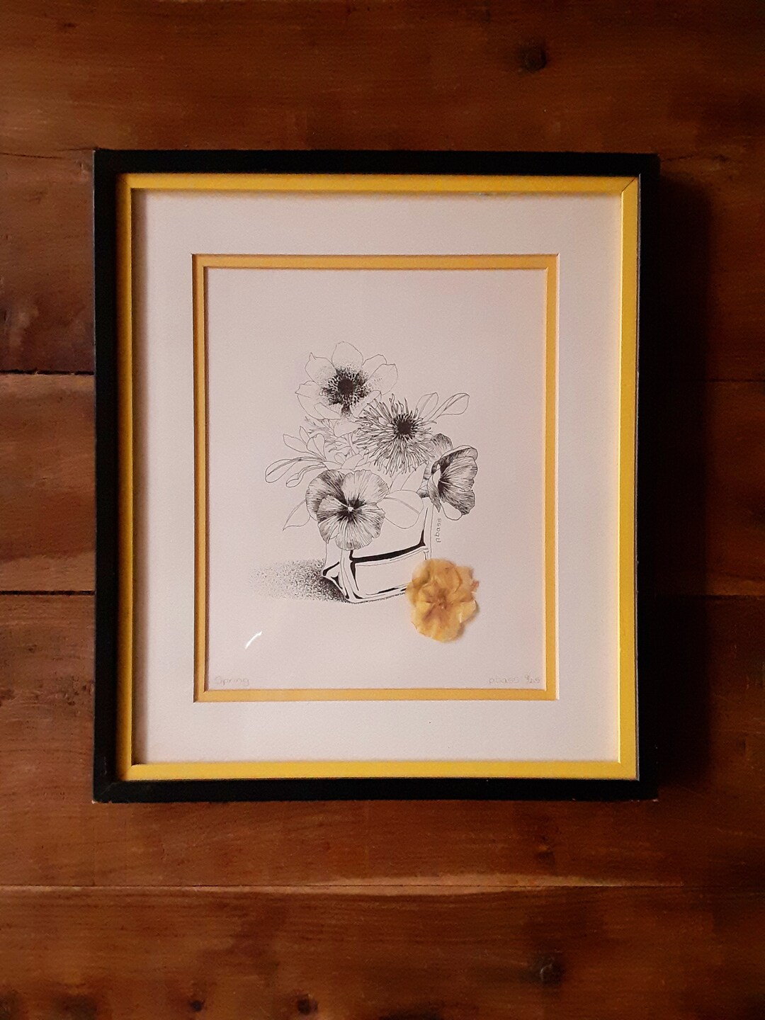 Limited Edition Serigraph by P Bass Original Art Floral Art P Bass ...