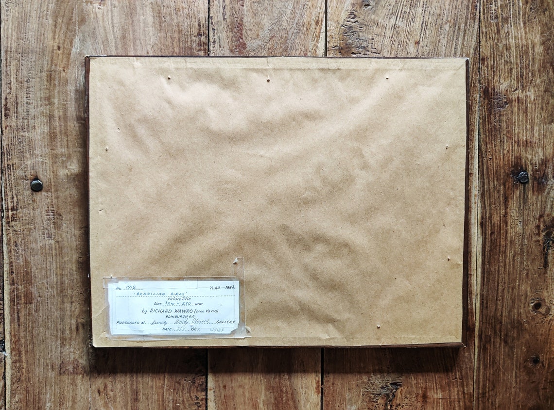 Richard Wawro Pastel Painting Original Art Wildlife Art | Etsy