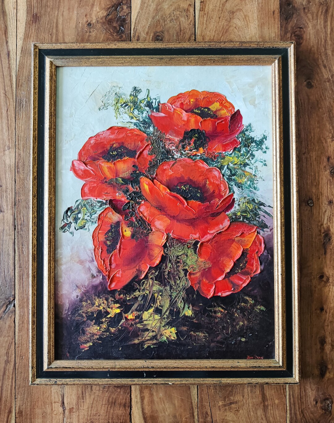 Mid Century Oil Painting by Judy Craig Original Art Flower Paintings ...