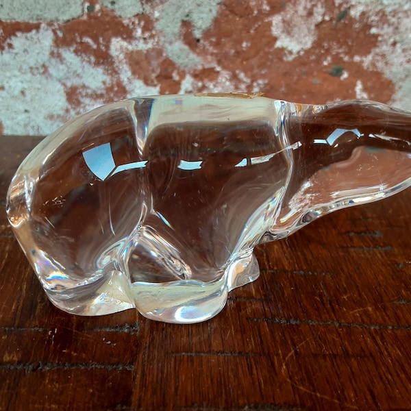 Glass Polar Bear Etsy
