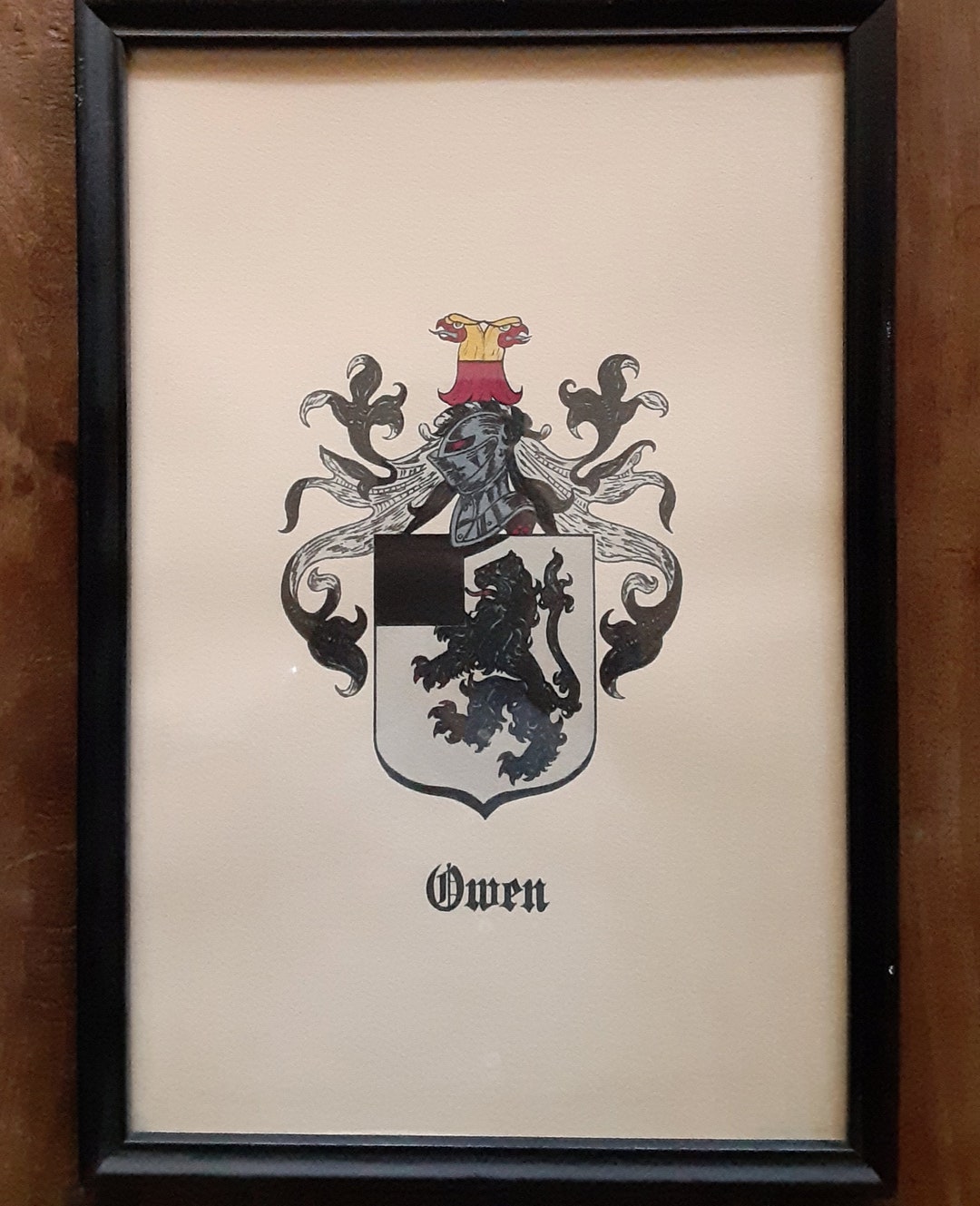 Hand Painted Owen Family Heraldry by John Ward Charleston - Etsy