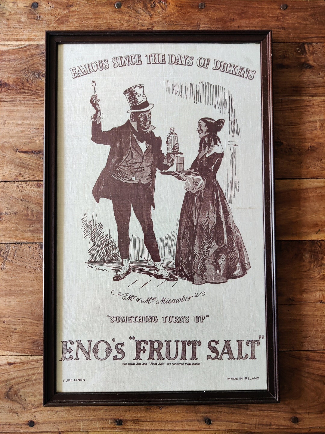 Vintage Advertising Poster Eno's Fruit Salad Made in Ireland Antique ...