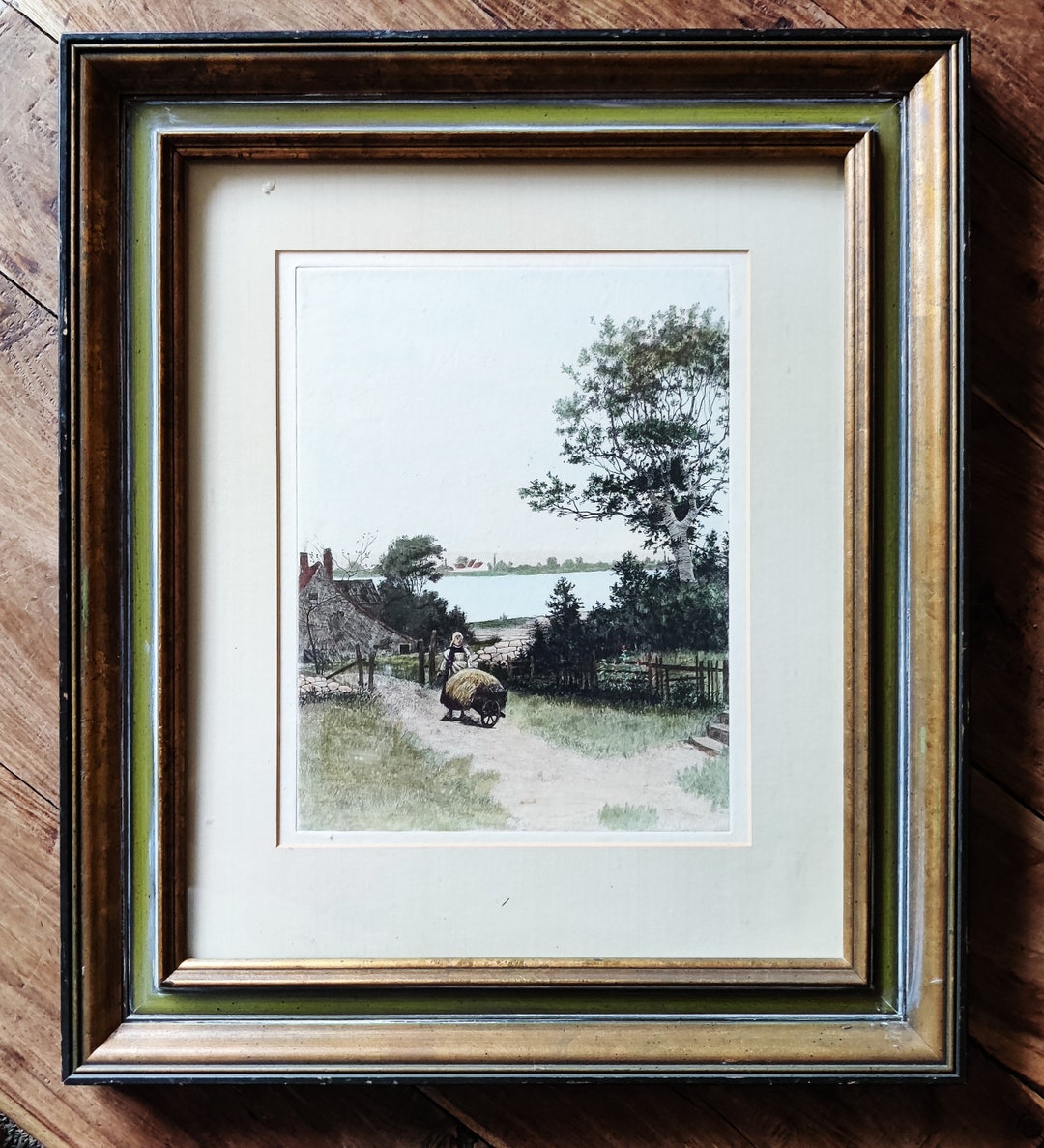 Antique Landscape Etching Original Art Antique Etchings Antique Prints ...