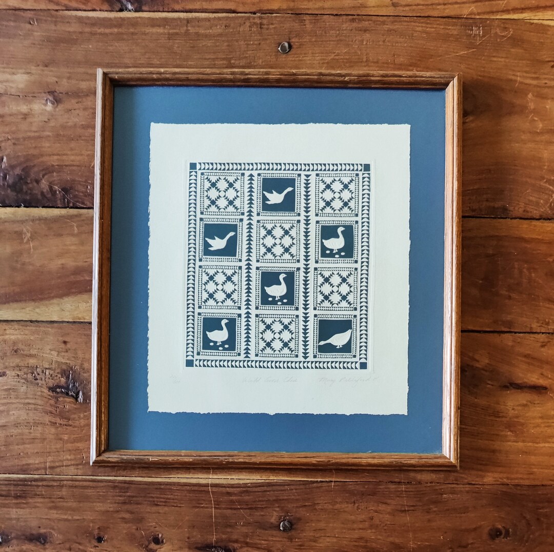 Mary Rutherford Embossed Quilt Art Original Art Folk Art Quilts Mary ...