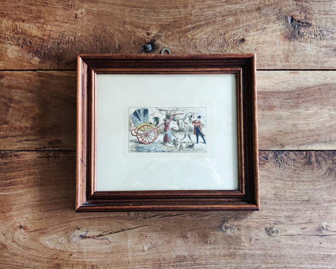 Antique Hand Colored Etching Original Art Victorian Art Antique Etchings - Etsy