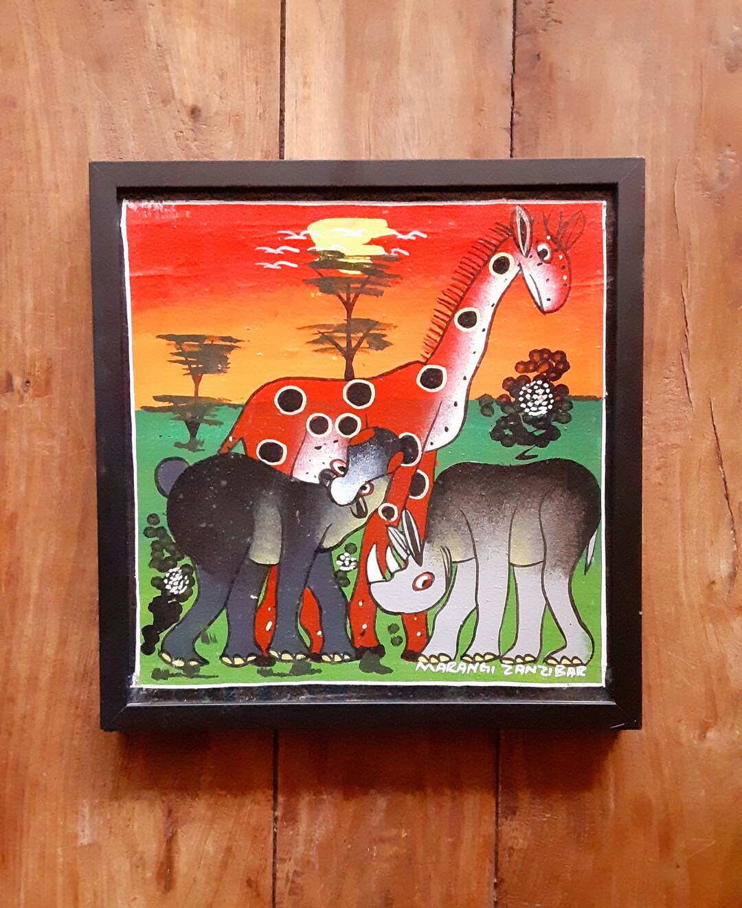 Original African Tinga Tinga Folk Art Painting African Art - Etsy
