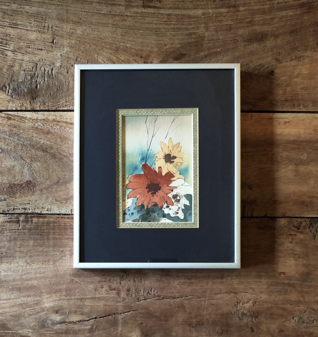 Vintage Watercolor Painting by Phil Wilson Original Art Flower ...