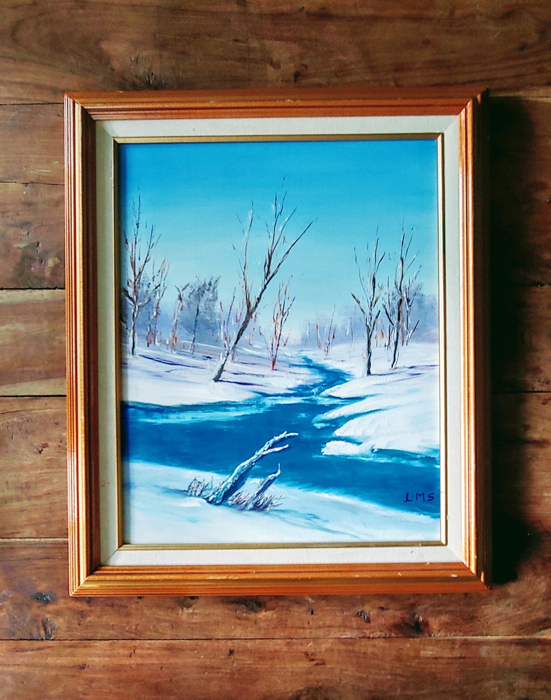 Oil on Canvas Painting by Louise Snee, Original Art, Snowscape Painting ...
