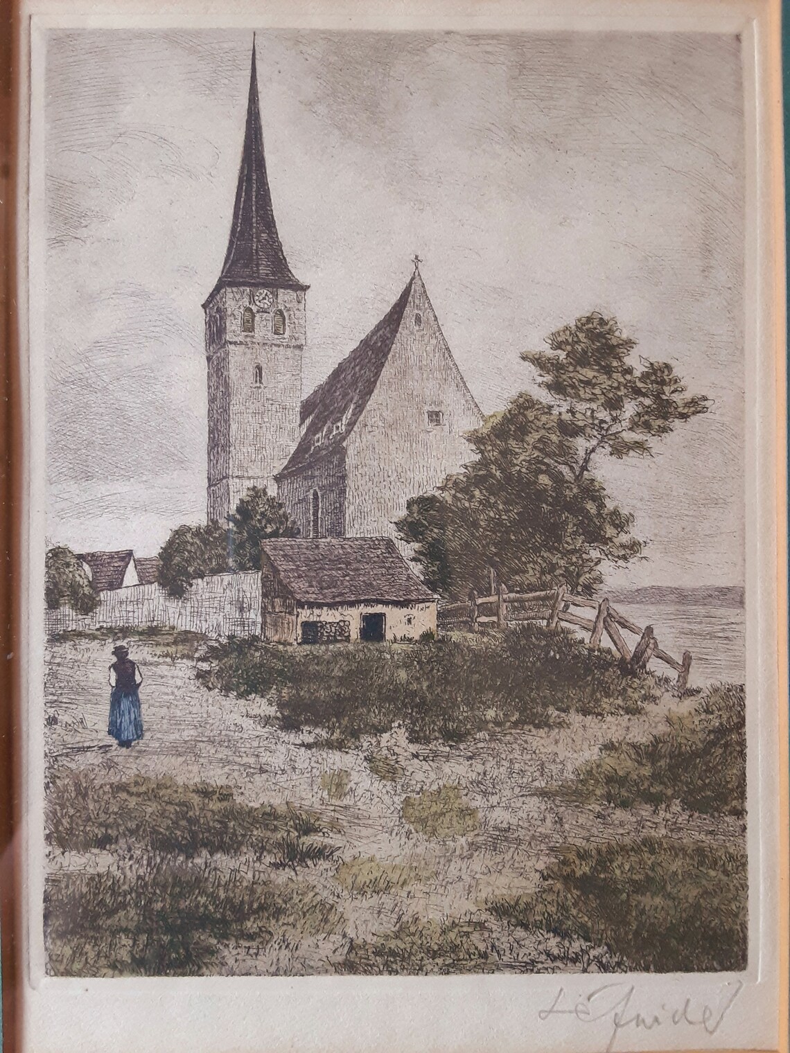 Vintage German Etching Original Art German Art German - Etsy