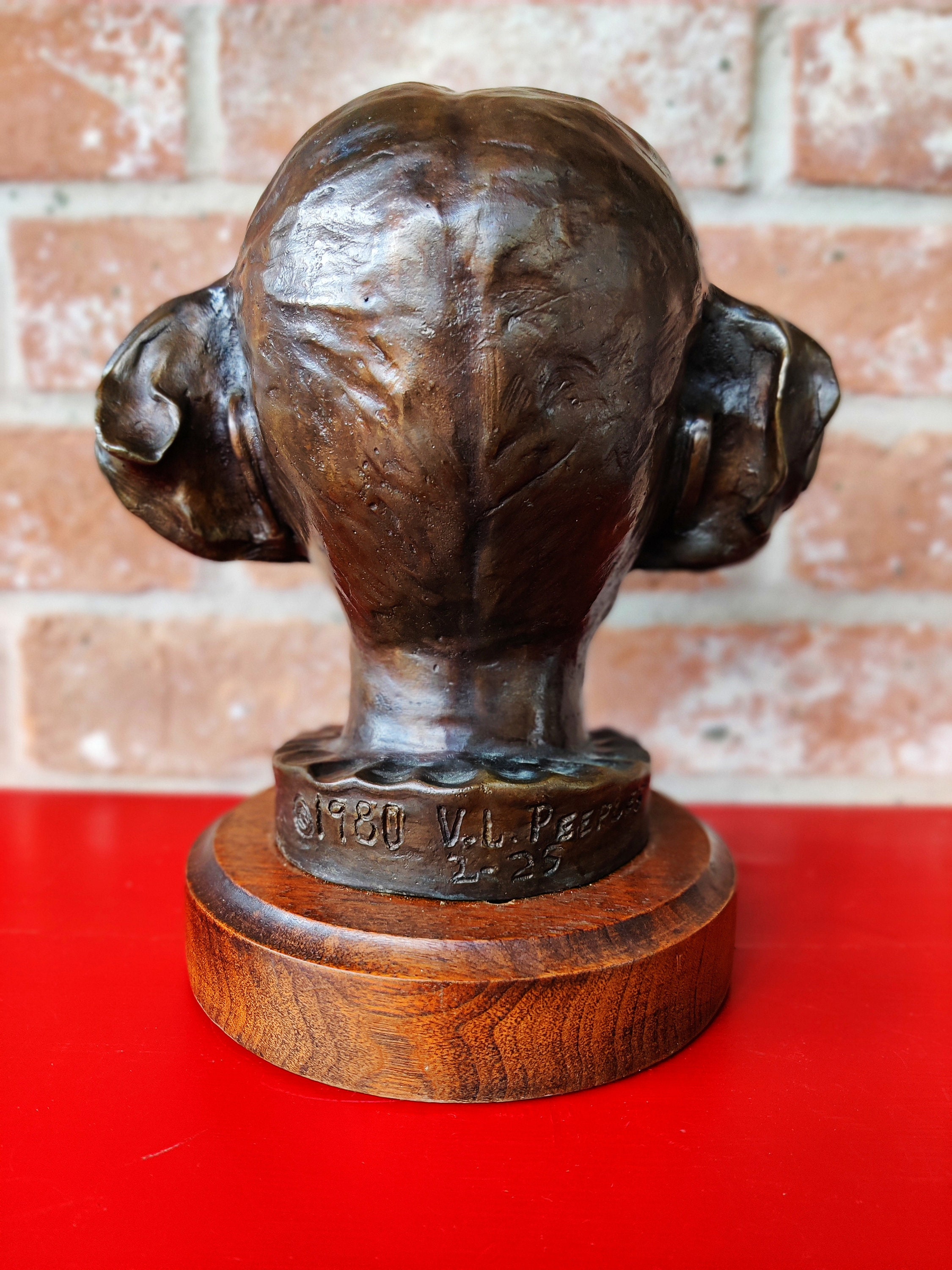 Verbal Peeples Bronze Sculpture Vintage Texas Art Bronze - Etsy