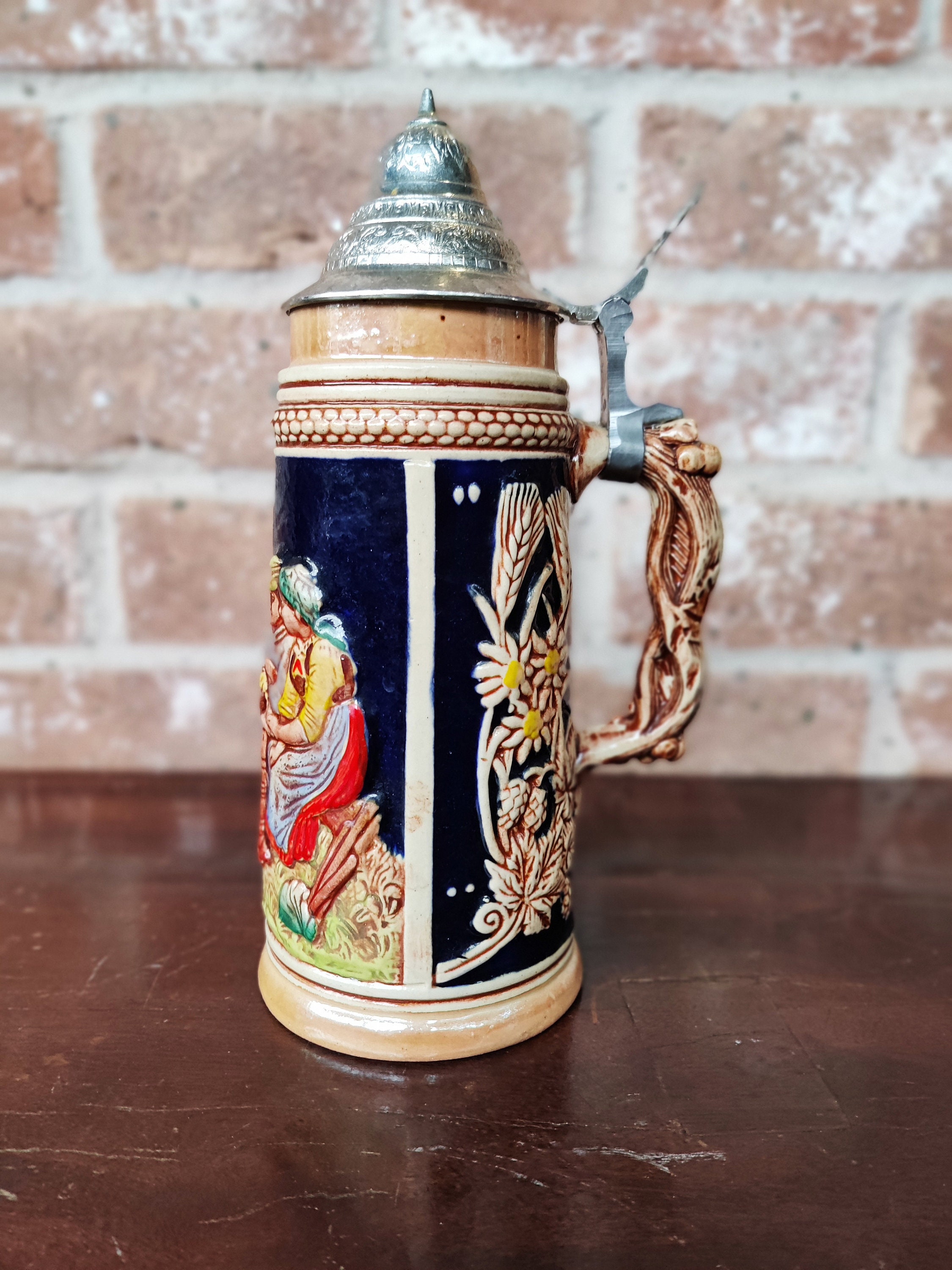 Vintage German Beer Stein German Pottery German Beer Mugs - Etsy
