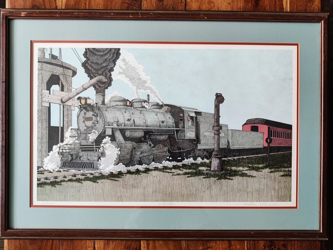 William Coombs Limited Edition Lithograph Original Art Locomotive Art ...