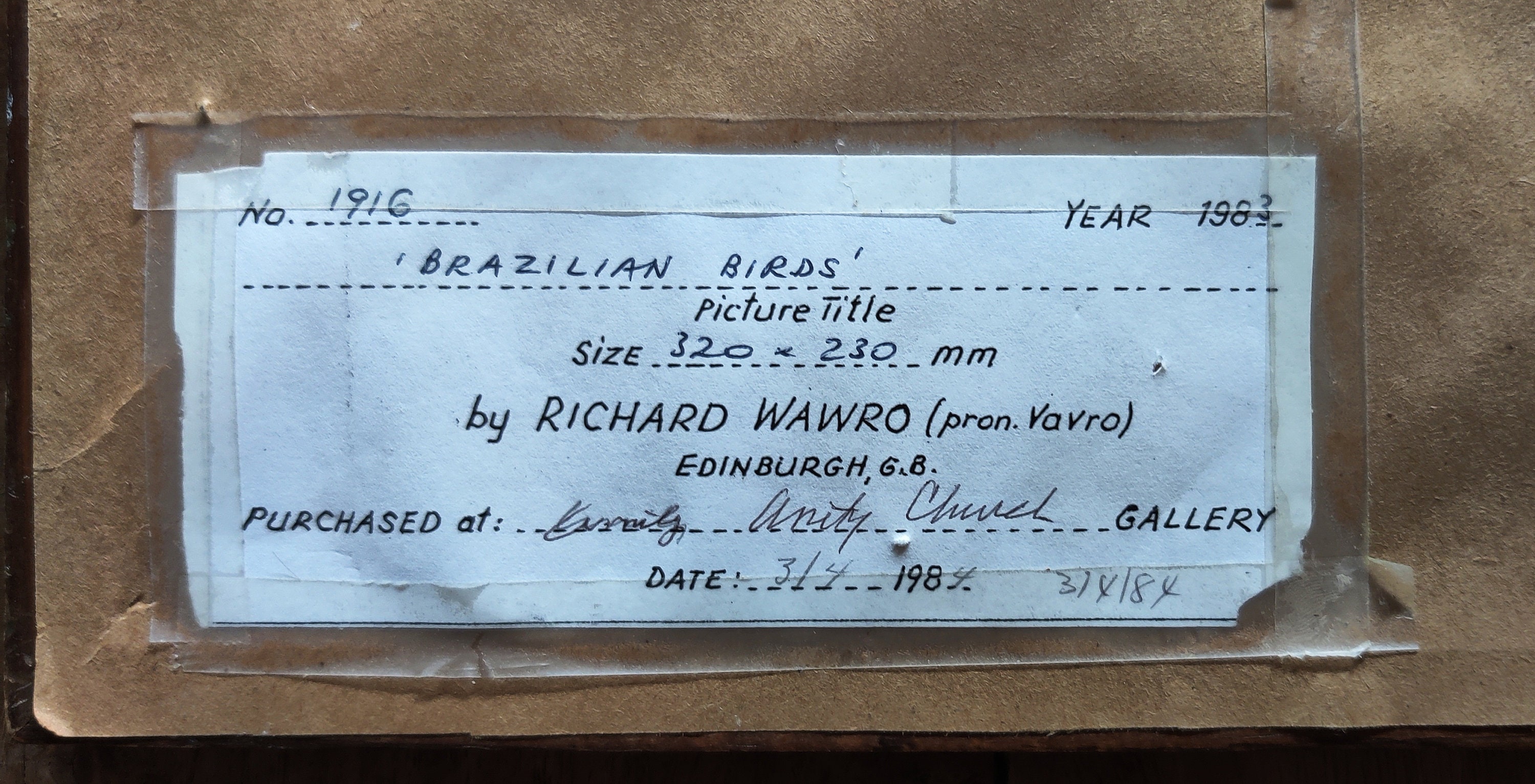 Richard Wawro Pastel Painting Original Art Wildlife Art | Etsy