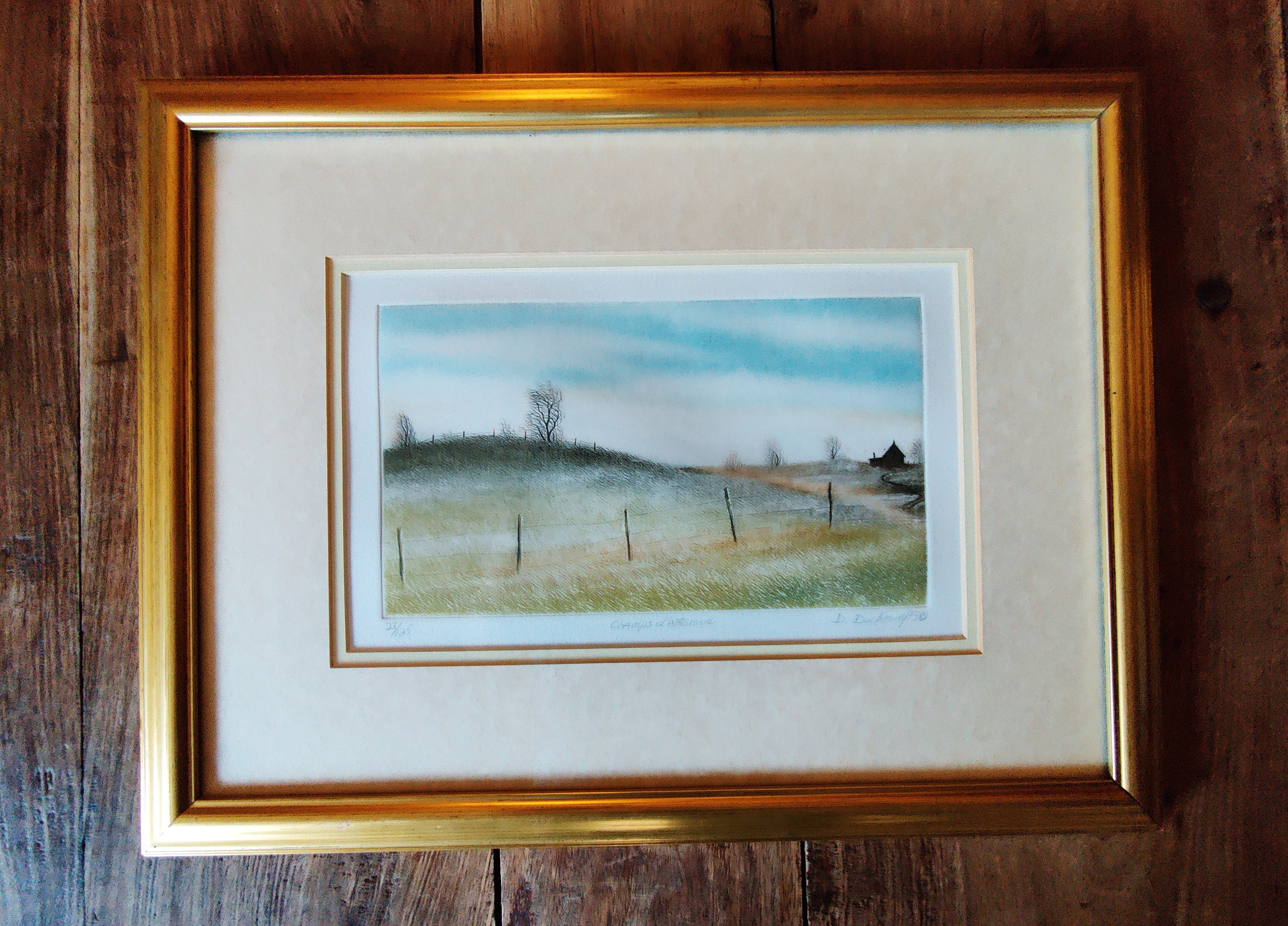 Darrell Duchene Landscape Etching Original Art Canadian Art | Etsy