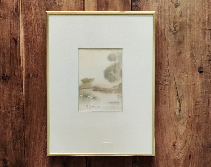 R Cummins Watercolor Painting Original Art Vintage Texas Paintings ...