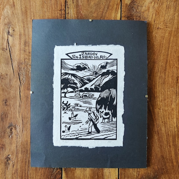 Linocut Print Mexico - Etsy