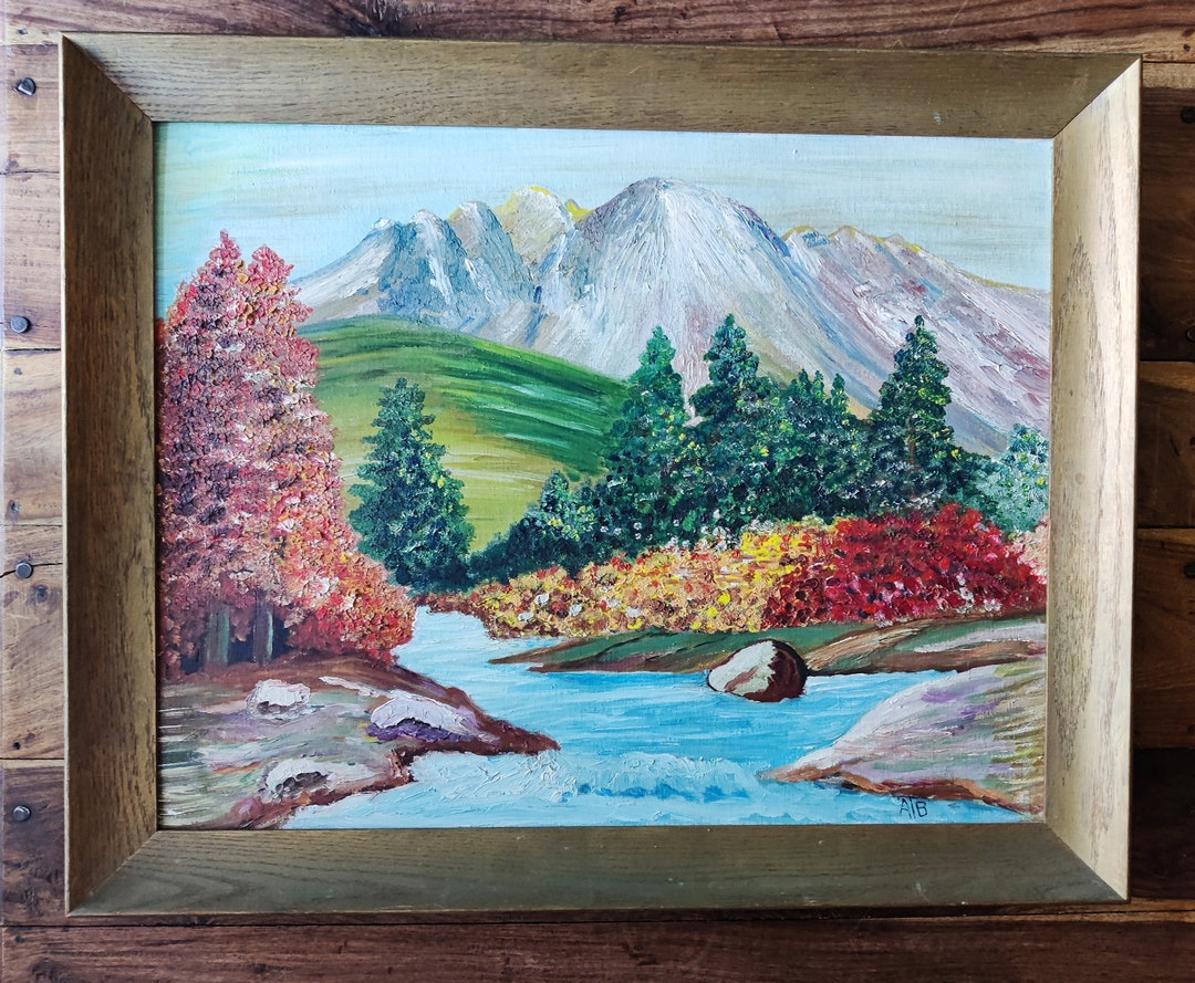 Mid Century Landscape Painting by Arthur Buckles Original Art Mountain ...