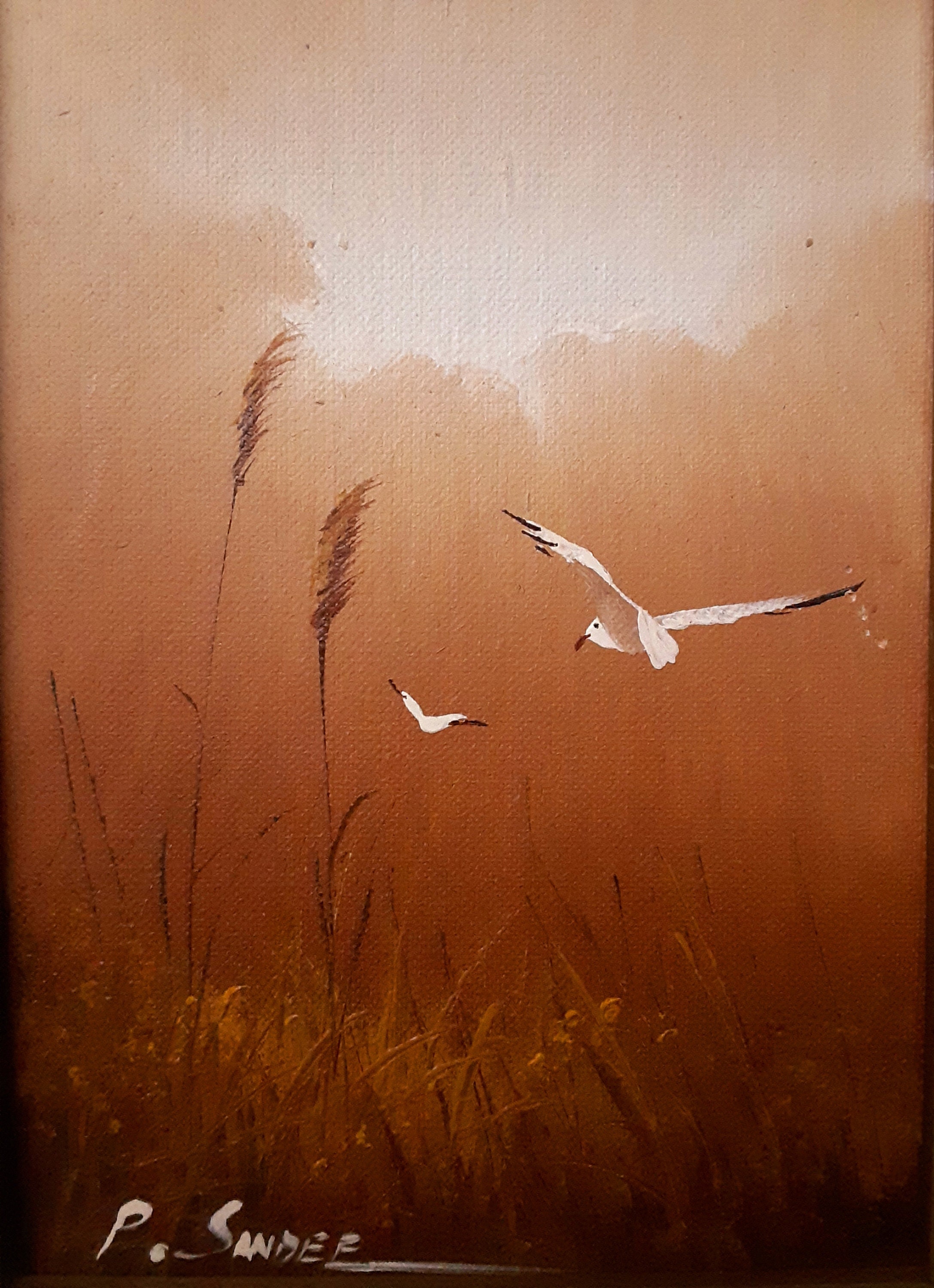 Philip Sandee Oil on Board Painting Original Art Philip Sandee | Etsy