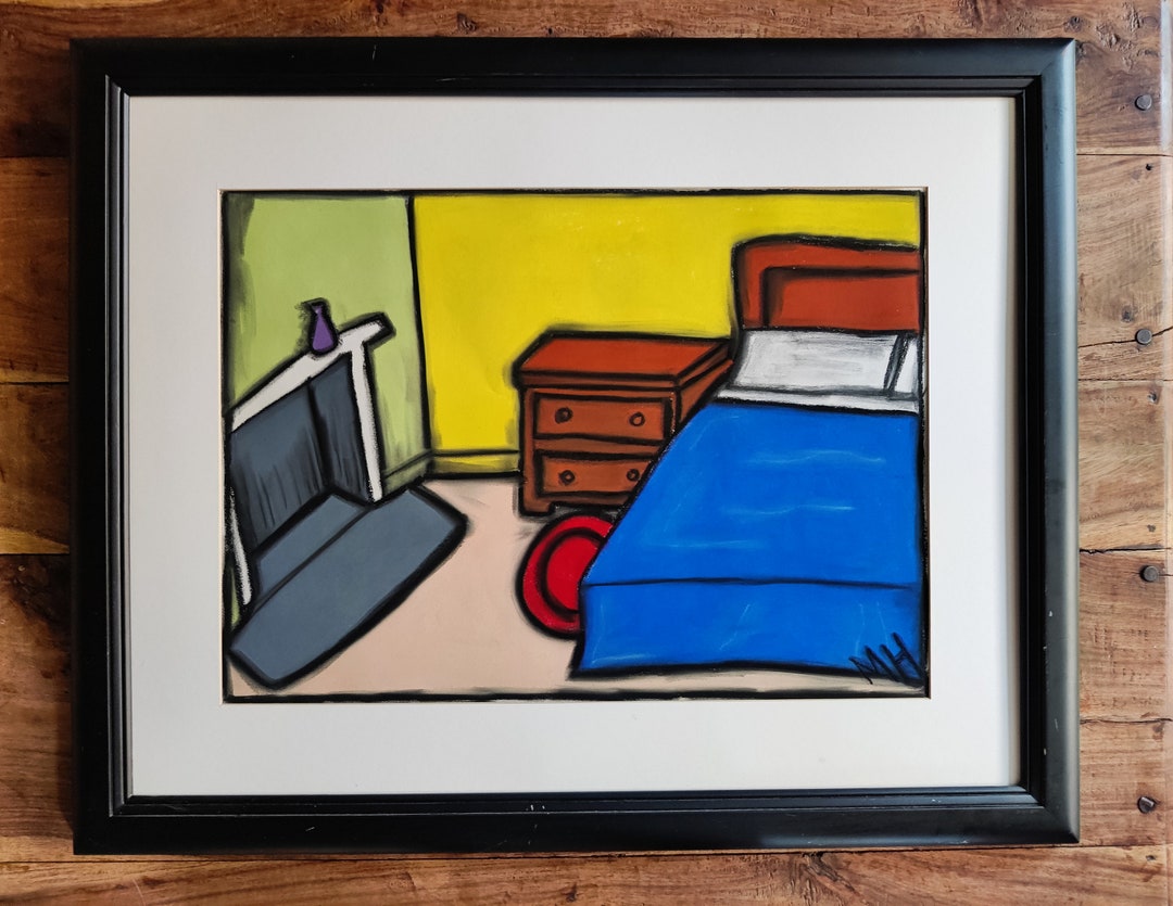 Original Cubist Pastel Still Life Painting Original Art Cubist ...