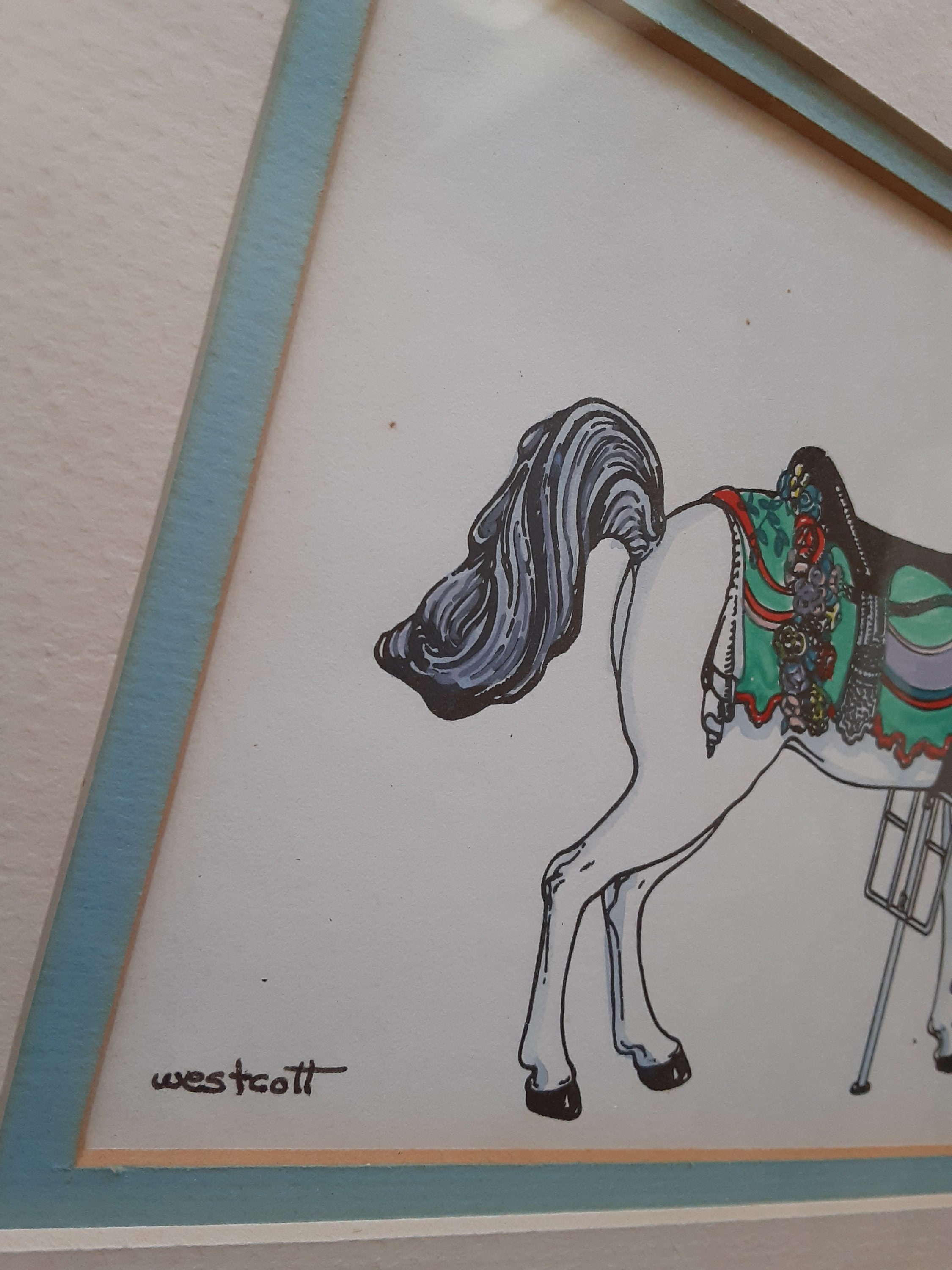 John Westcott Limited Edition Print, Carousel Horse, John Westcott ...