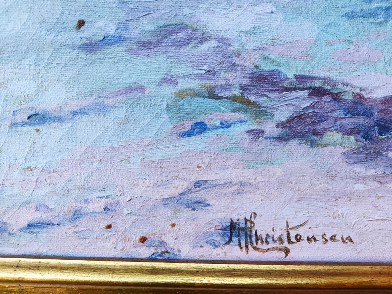 Nils Hans Christiansen Oil Painting Original Art Antique Dutch - Etsy