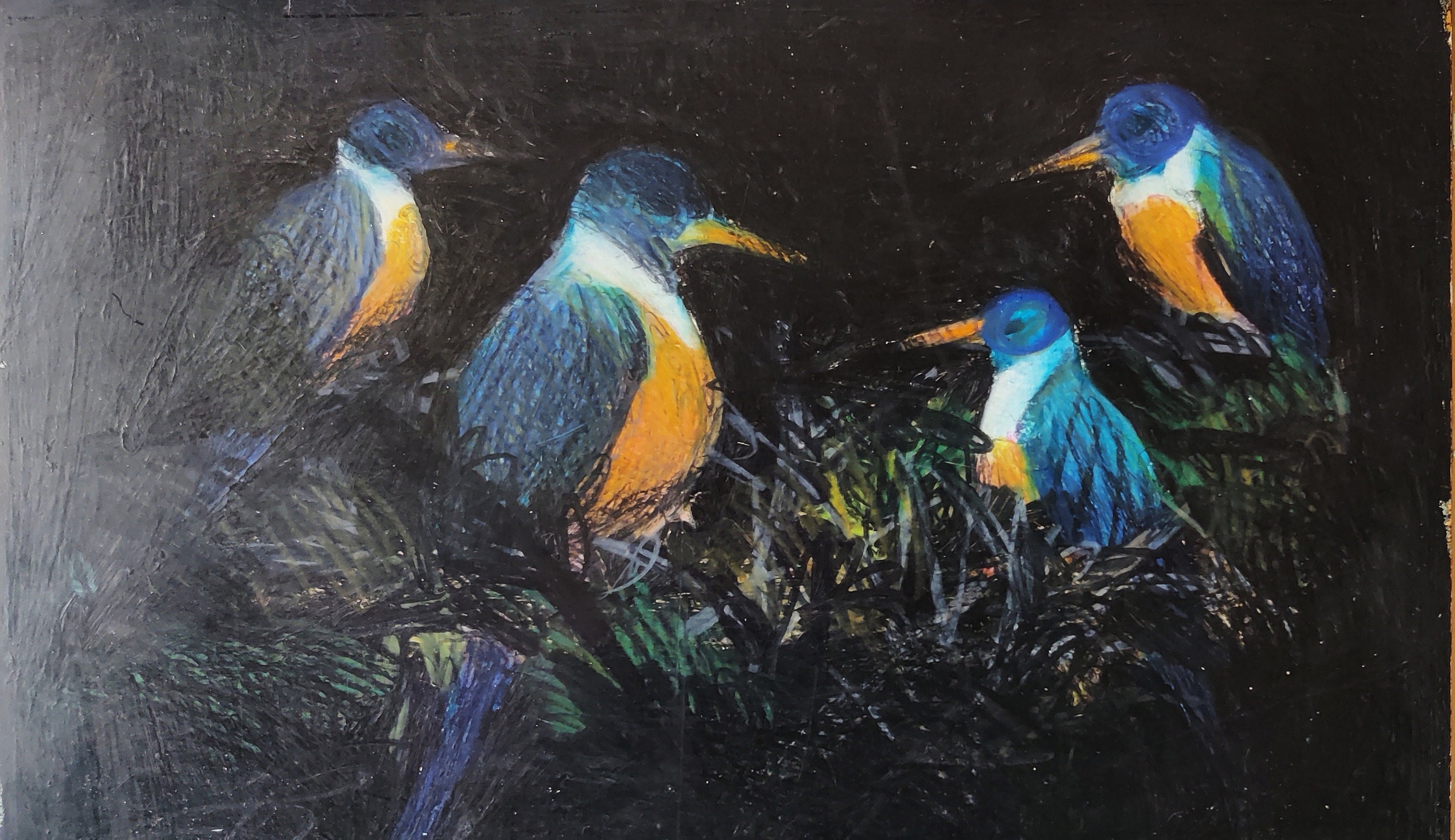 Richard Wawro Pastel Painting Original Art Wildlife Art - Etsy