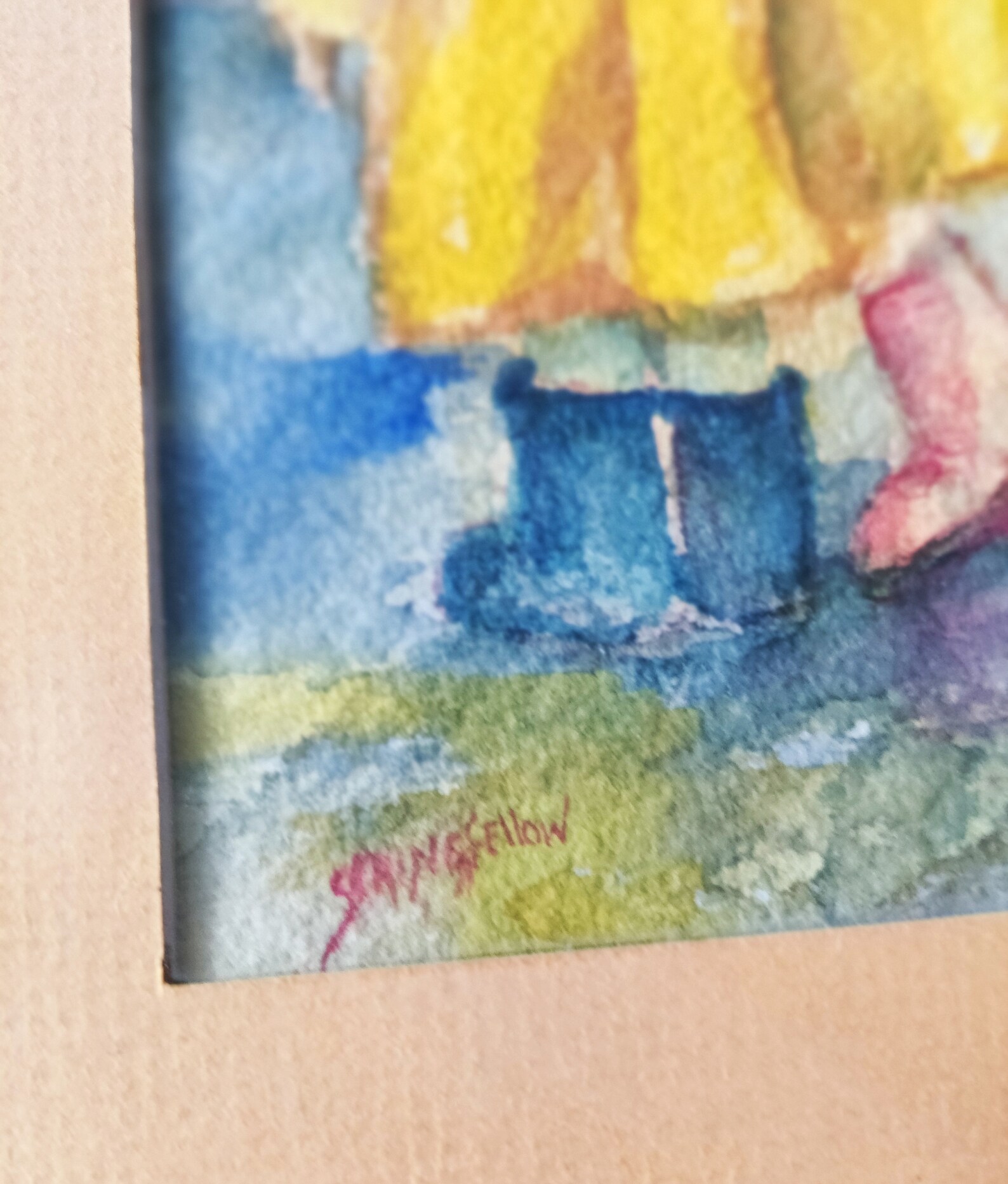 Vintage Watercolor Painting by Jeanie Stringfellow Original - Etsy